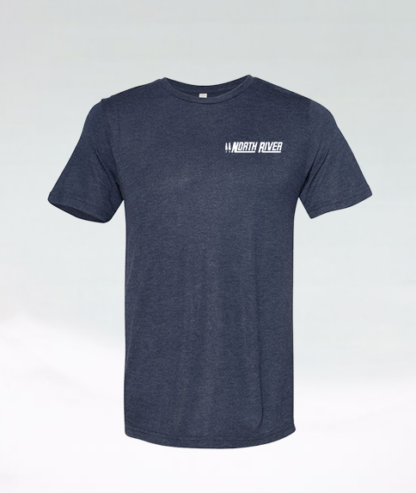Heather Navy Short Sleeve Tee – North River Boats